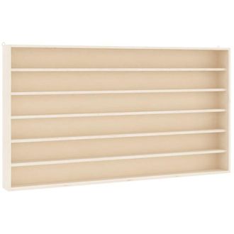 vidaXL Vitrine de collection en bois avec 6 &eacute;tag&egrave;res 100x8,5x55 cm vidaXL
