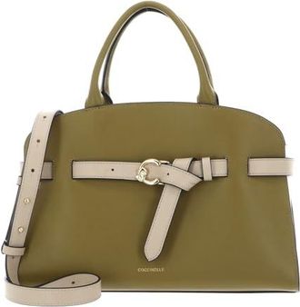 Coccinelle Cuir sac &agrave; main sac &agrave; &eacute;paule New Tric Handbag Smooth Leather Seagrass/Pearl/Sandshell kaki