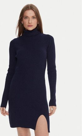 Kontatto Strickkleid 3M0827C Dunkelblau Slim Fit
