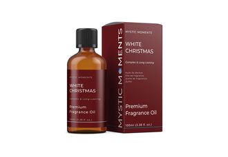 Mystic Moments | Wei&szlig;er Weihnachtsduft&ouml;l - 100 ml - perfekt f&uuml;r Seifen, Kerzen, Badebomben, &Ouml;lbrenner, Diffusoren und Haut- und Haarpflegegegenst&auml;nde, Gelb