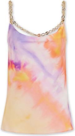 Paco Rabanne Femme, Tops, Multicolore, Taille: 40 FR Top en satin imprimé