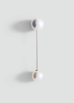 Mango Broche en perles or - Femme - Taille unique - MANGO