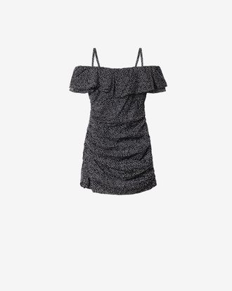 Isabel Marant Robe Davilia - Femme - Noir Et &Eacute;cru - Taille34 - Marant &Eacute;toile