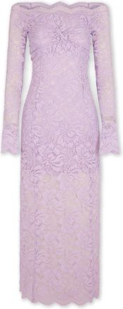 Paco Rabanne Femme, Robes, Violet, Taille: 36 FR Long Dress in Lace