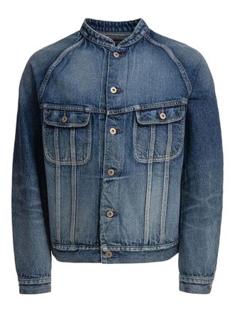 Nonnative chemise à col mao - Bleu