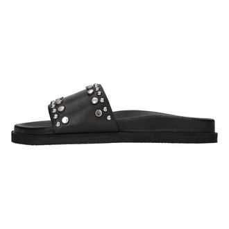 Elena Iachi Nieten-Mules aus Leder - - Shoes - Damen - Schwarzk - 37 EU