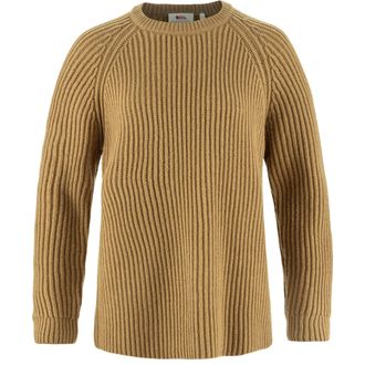 Fj&auml;llr&auml;ven Damen &Ouml;vik Rib Sweatshirt, Buckwheat Brown, XL