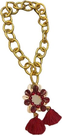 Maliparmi Maliparmi, Femme, Accessoires, Jaune, Taille: ONE Size Collana Catena Oro Ciondolo