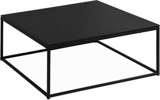Sweeek Sweeek - Table basse. Industrielle. structure métal noir. l 80 x l 80 x h 36cm