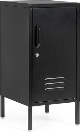 BIZZOTTO Cambridge black nightstand with 1 door