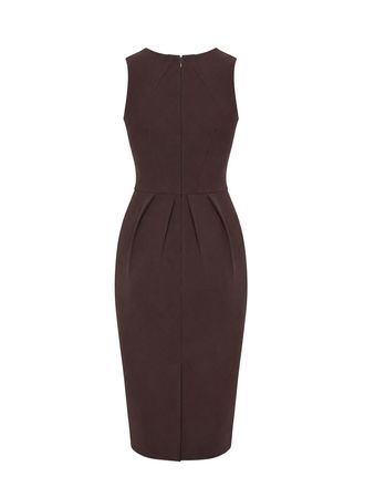 Elisabetta Franchi Knielanges Kleid - Braun