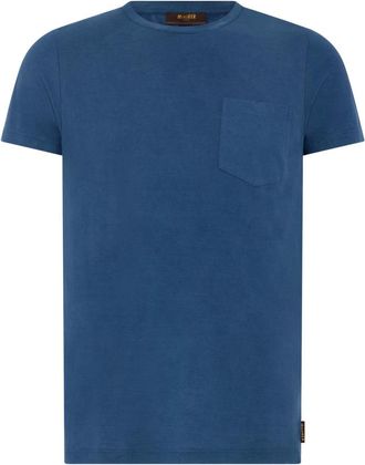 Moorer Homme, Tops, Bleu, Taille: S Bruzio T-shirt