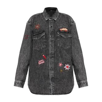 Mother The Exes and Ohs Denimhemd - - Blouses & Shirts - Damen - Schwarzk - L