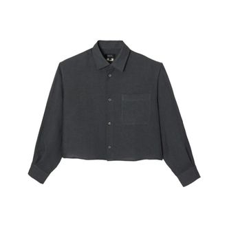 A.P.C. Kurze gerade Bluse - - Blouses & Shirts - Damen - Grau - 2XS