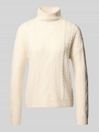 Christian Berg Kaschmirpullover mit Zopfmuster