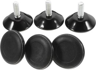 Soimiss 6 Stück Teiliges Verstellbare Möbel Füße Schwerlast Nivellierfüße für Tisch Stuhl Schrank Werkbank Höhenverstellbare Schraubfüße zur Bodenanpassung un