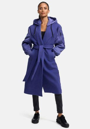 Marikoo Winterjacke Tjadee Langer Wickelmantel