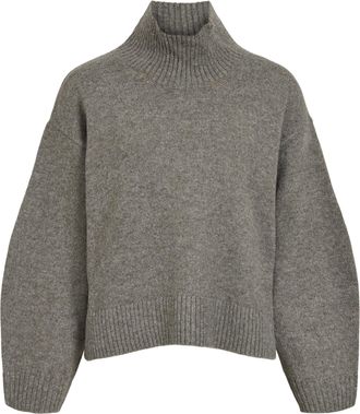 Vila Visia L/S High Neck Knit Pullover-Noos