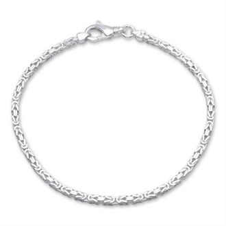 Unique 925 Silberarmband: K&ouml;nigsarmband Silber 2,5mm