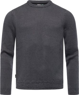 Ragwear Strickpullover Larrs stylischer Herren Sweatpullover mit Rippb&uuml;ndchen