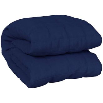 vidaXL Gewichtsdecke Blau 200x200 cm 13 kg Stoff Vidaxl