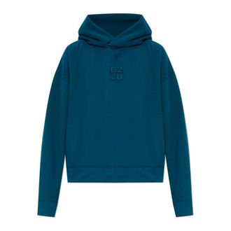 Dsquared2 Baumwoll-Sweatshirt mit Applikationslogo - - Sweatshirts & Hoodies - Damen - Blau - XS