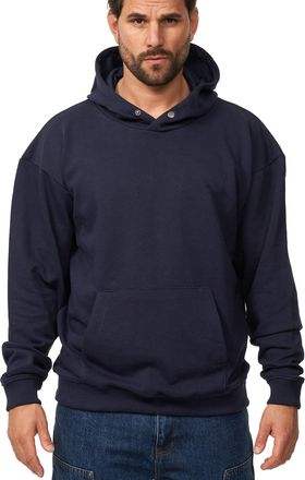 SOULSTAR Herren Oversize Hoodie Kapuzenpullover Einfarbig Basic Pullover Kapuzen-Sweatshirt F&uuml;r M&auml;nner S2_PRE-Hood-Navy-XXL