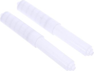 NUOBESTY 2st&uuml;cke Badezimmer Toilettenpapierhalter Ersatzstange Weiss Federbelasteter Rollenhalter Aus Kunststoff Kompatibel Mit G&auml;ngigen Toilettenpapierhaltern