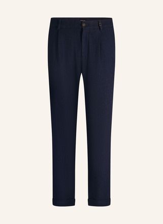 Strellson Bundfaltenhose blau