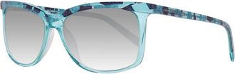 Esprit Femme, Accessoires, Bleu, Taille: ONE Size Lunettes de Soleil en R&eacute;sine Bleue Radiant Crash