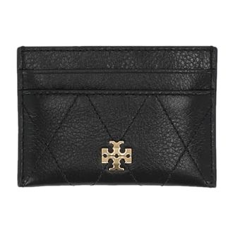 Tory Burch Charlie Quilted Card Case - - Accessories - Damen - Schwarzk - ONE SIZE