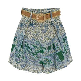 Zimmermann Linen Tuck Short - - Shorts - Damen - Mehrfarbig - XS