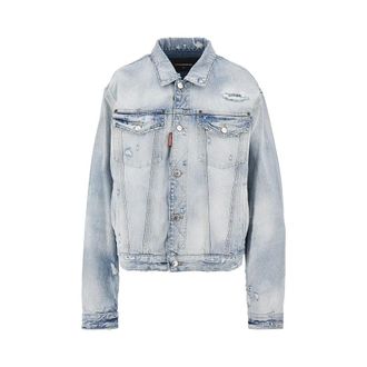 Dsquared2 Vintage effect denim jacket Man 48