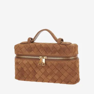 Bottega Veneta Womens Vanity Bag Bang Brown Calfskin Shoulder