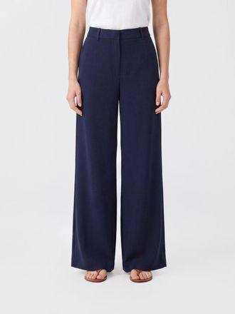 Max Mara S Max Mara Pantalon palazzo taille haute en coton