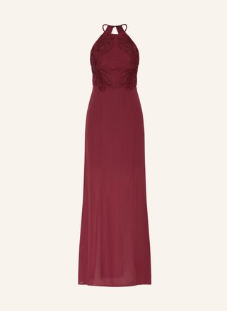 Lipsy Abendkleid Mit Spitze rot