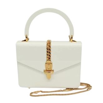 Gucci Pre-owned Sylvie 1969 Acrylic Mini - Femme - Pre-owned - Blanc - Taille: ONE Size