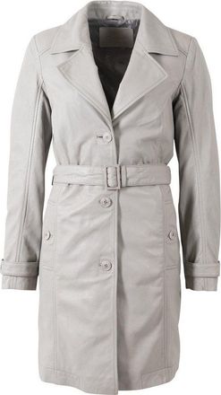Mauritius Trenchcoat MWLeoniz aus Echtleder, mit Tailleng&uuml;rtel