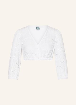 Hammerschmid Hammerschmid Dirndlbluse Anke Mit 3/4-Arm weiss