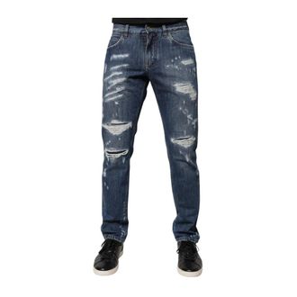 Dolce & Gabbana Zerrissene Skinny Denim Jeans - - Jeans - Herren - Blau - S