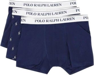 Polo Ralph Lauren Homme, Sous-v&ecirc;tements, Bleu, Taille: XL Classic Stretch-Cotton Trunk 3-Pack