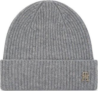 Tommy Hilfiger Mütze Cashmere Chic Beanie AW0AW15321 Grau