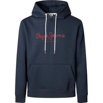Pepe Jeans London Macbeth Plain Hoodie Maillot de surv&ecirc;tement, Bleu (Dulwich Blue), XL Homme