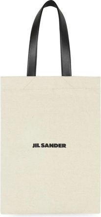 Jil Sander Femme, Sacs, Beige, Taille: ONE Size Canvas Tote Bag