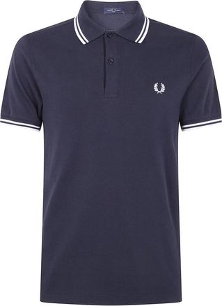 Fred Perry Homme, Tops, Bleu, Taille: XL Polo Twin Tipped
