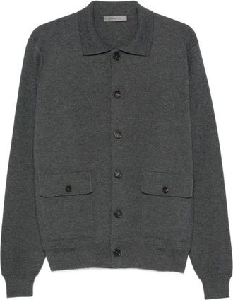 Corneliani Cardigan boutonn&eacute; - Homme - Pulls - Gris - Taille: 2XL
