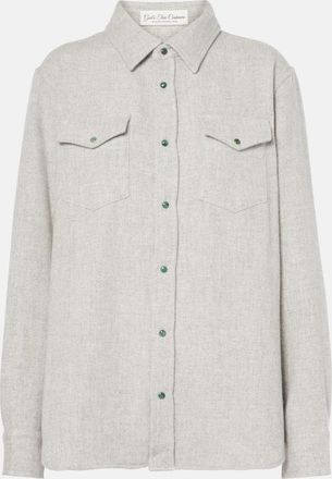 God's True Cashmere Hemd aus Kaschmir mit Smaragd