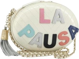 Chanel Sac bandouli&egrave;re en cuir Pre-owned - Femme - Pre-owned - Blanc - Taille: ONE Size