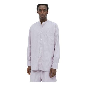 Tekla Chemise &agrave; col bandeau - Homme - Chemises - Violet - Taille: XS