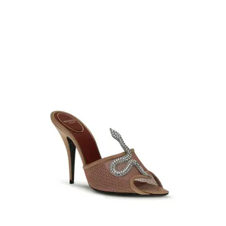 Valentino Garavani Womens Coeur Vip&egrave;re Sandal Multicolor Goatskin Heels